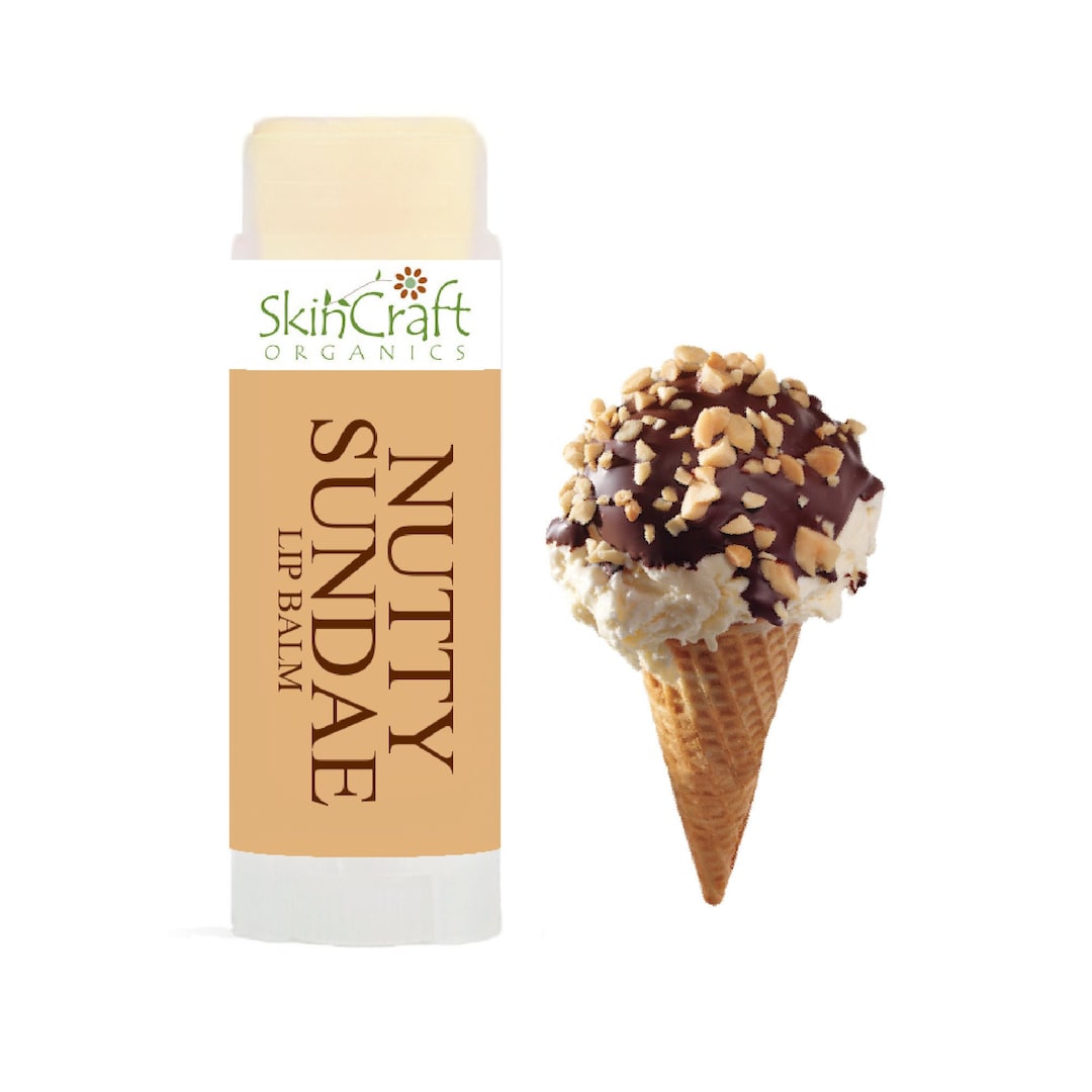 Nutty Sundae Chocolate & Nuts Natural Lip Balm - Protect and Moisturize ...