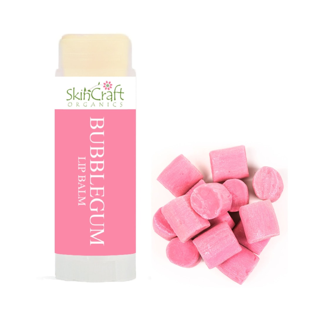 Organic Bubble Gum Lip Balm - Natural Chapstick for Dry Lips With a ...