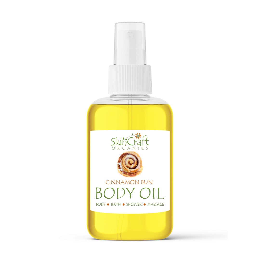 Cinnamon Bun Body Oil Spray Moisturizer - Cinnamon Bath & Massage Oil ...