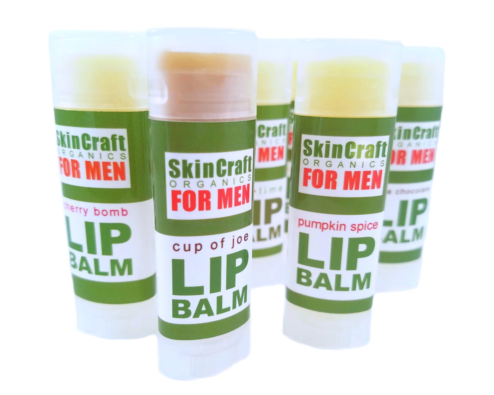 Lip Balms for Men in 12 Natural Chapstick Scents - Made W/ Organic ...