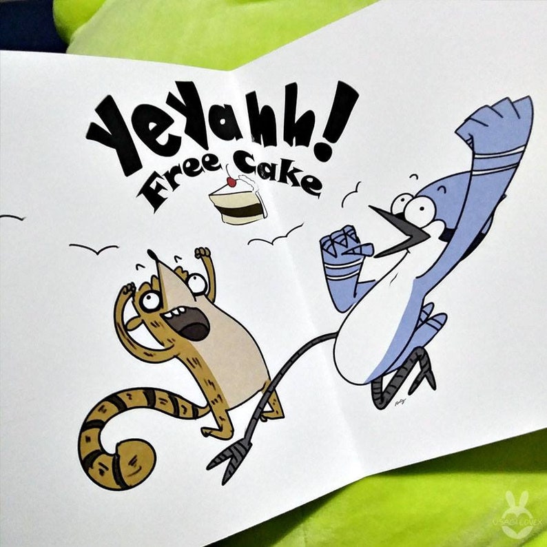 Regular Show: Birthday Card | Etsy