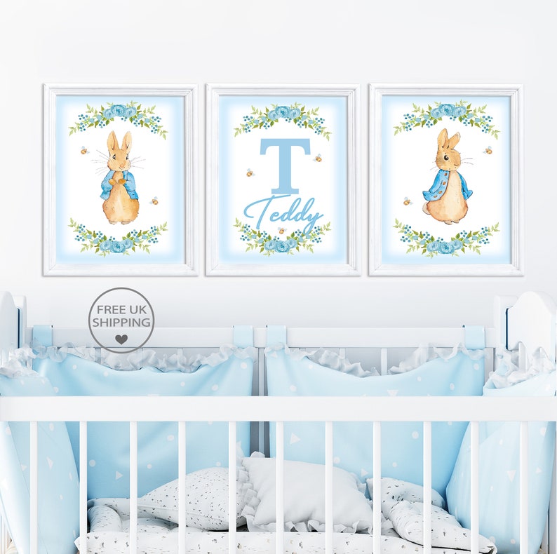 Peter Rabbit Nursery Prints.peter Rabbit Nursery Decorset of - Etsy