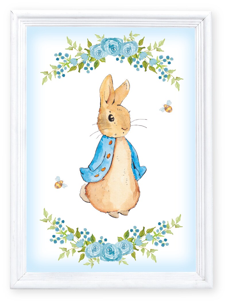 Peter Rabbit Nursery Prints.peter Rabbit Nursery Decorset of - Etsy
