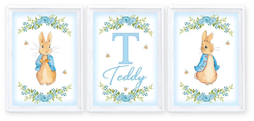 Peter Rabbit Nursery Prints.peter Rabbit Nursery Decor,set of 3 ...
