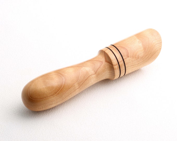 Wood Pressing Iron - Quilted Maple - for Cold Pressing - Sewing Notion ...