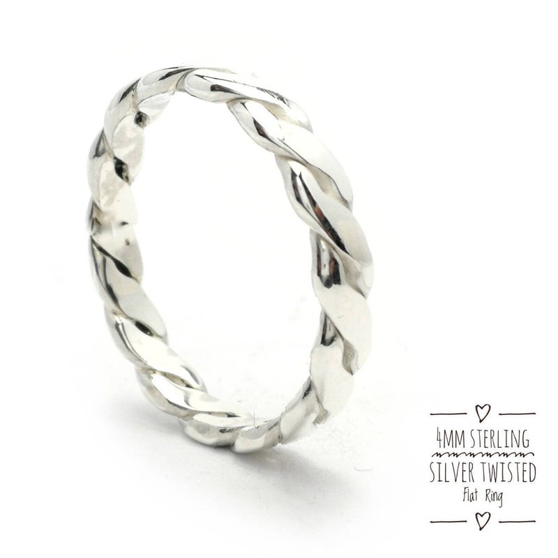 Silver Twisted Ring - Etsy