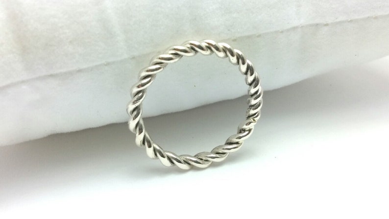 Sterling Silver Twisted Sterling Silver Ring2.4mmrope - Etsy