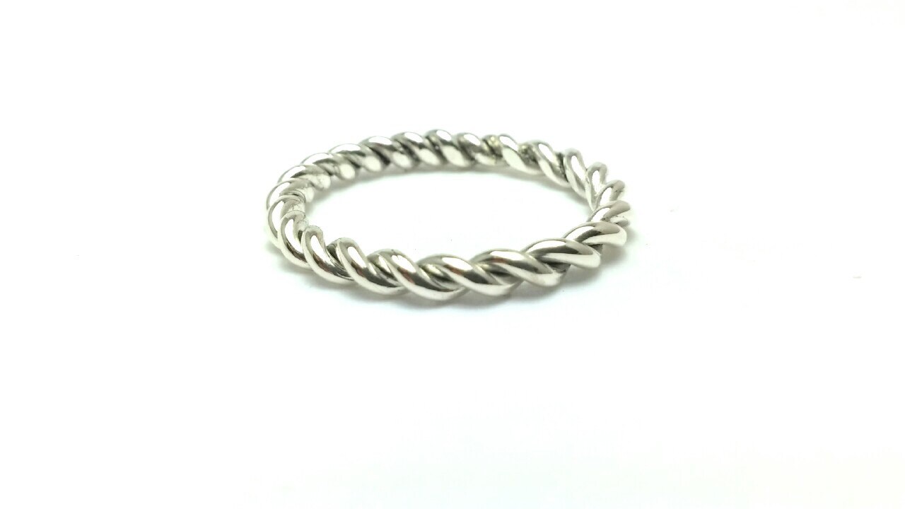 Sterling Silver Twisted Sterling Silver Ring2.4mmrope | Etsy