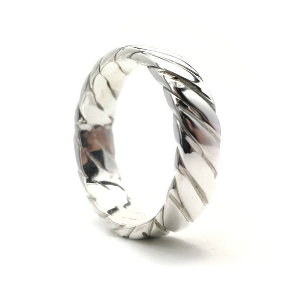 Silver Twisted Ring - Etsy