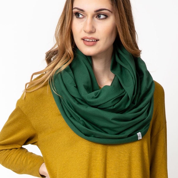 Green Infinity Scarf - Etsy