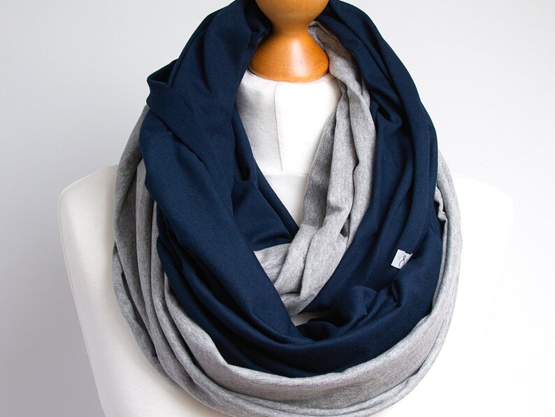 Women Tube Scarf With Cuff Band Cotton Tube Scarf Marine - Etsy UK