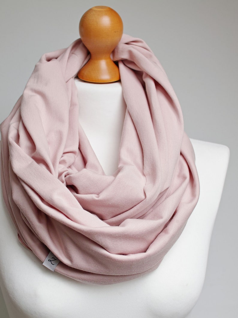 Cotton infinity scarf for women women cotton scarf basic | Etsy