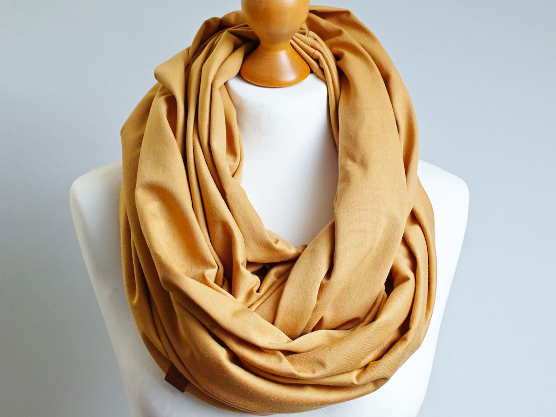 Cotton Infinity Scarf for Women Women Cotton Scarf Basic - Etsy
