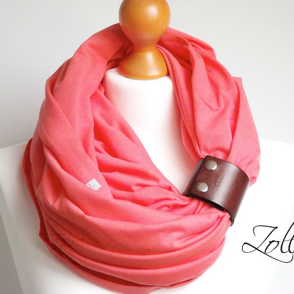 Coral Infinity Scarf - Etsy