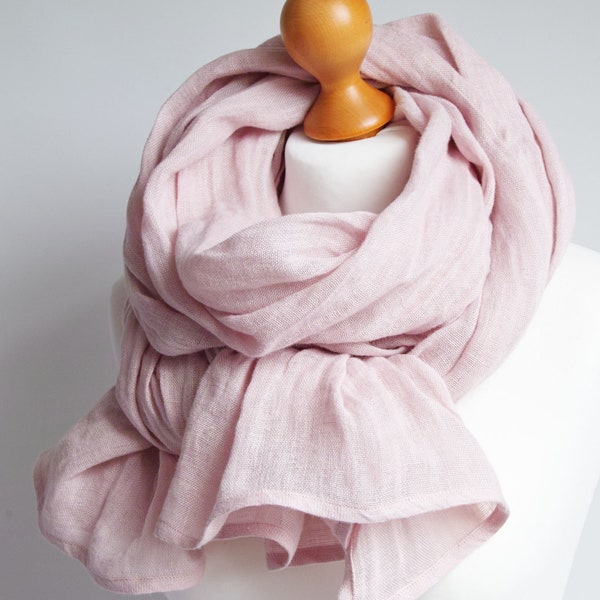 Pale Pink Scarf - Etsy