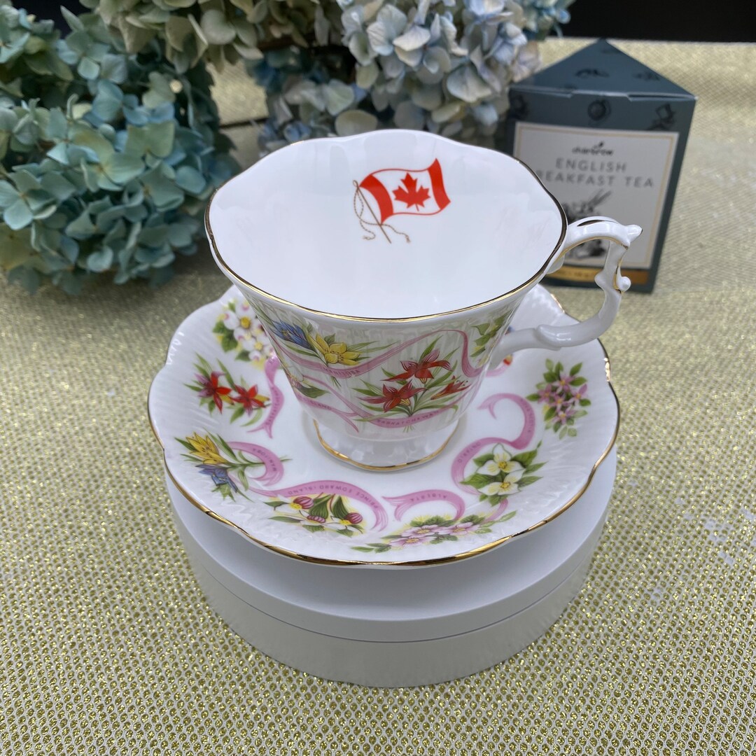 Royal Albert "our Emblems Dear" Canada Series Bone China Teacup and ...