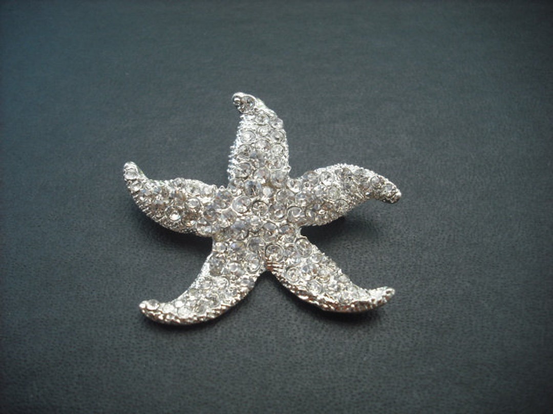 Starfish Collection Version 3, Wedding Jewelry, Rhinestone Brooch ...