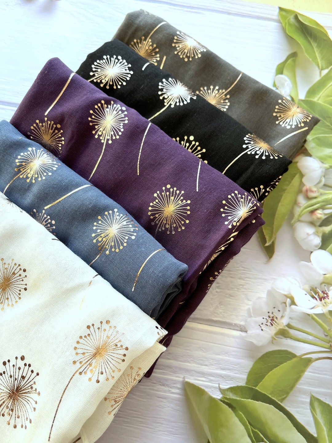 Metallic Dandelion Scarf // Christmas Accessories // Metallic Scarf ...