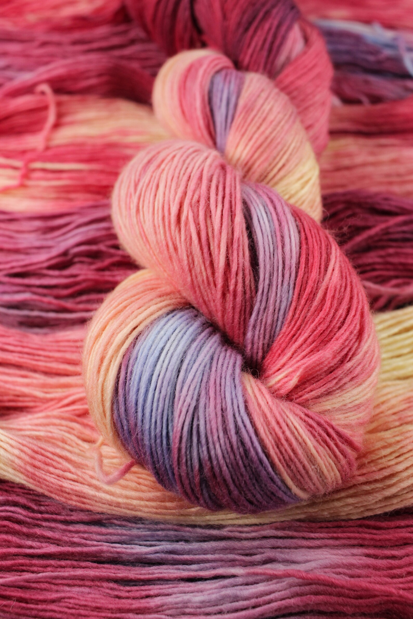 High Desert Sunset 100% Organic Merino Single Ply Sock Yarn - Etsy