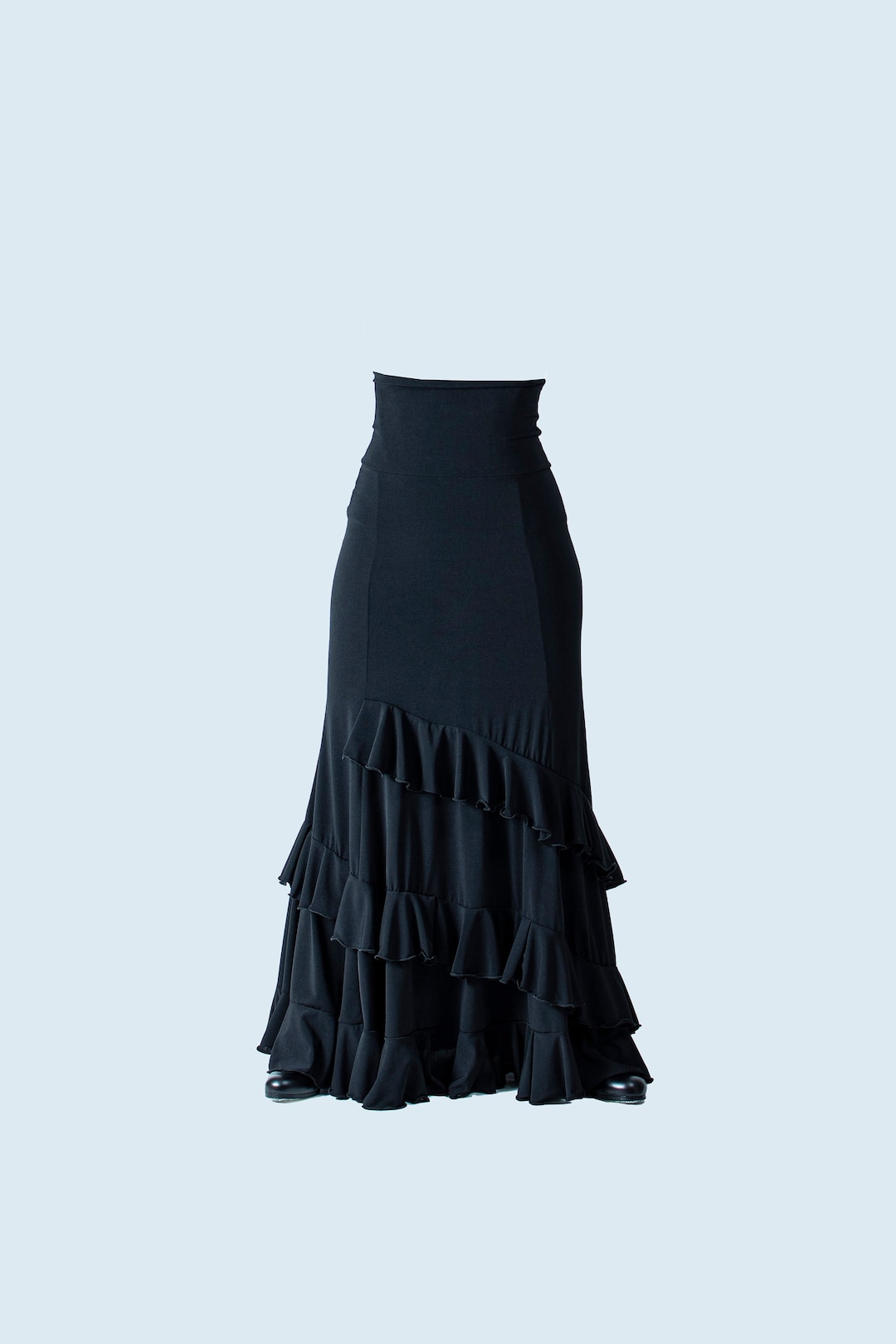 Flamenco Skirt Falda De Flamenco Rehearsal BLACK Ruffles - Etsy