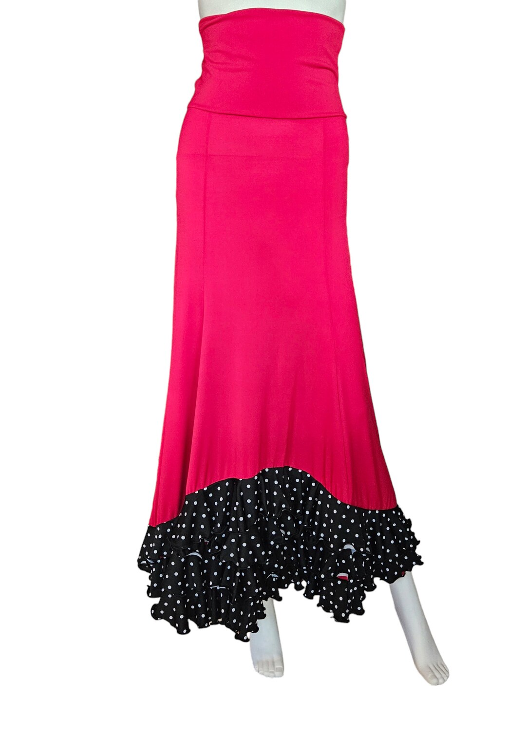 Flamenco Skirt Falda De Flamenco Rehearsal Black - Etsy