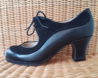Flamenco Shoes Professionals Brand New Candor Black Leather | Etsy