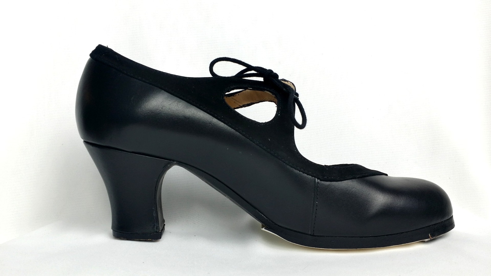 Flamenco Shoes Professionals Brand New Candor Black Leather Suede ...