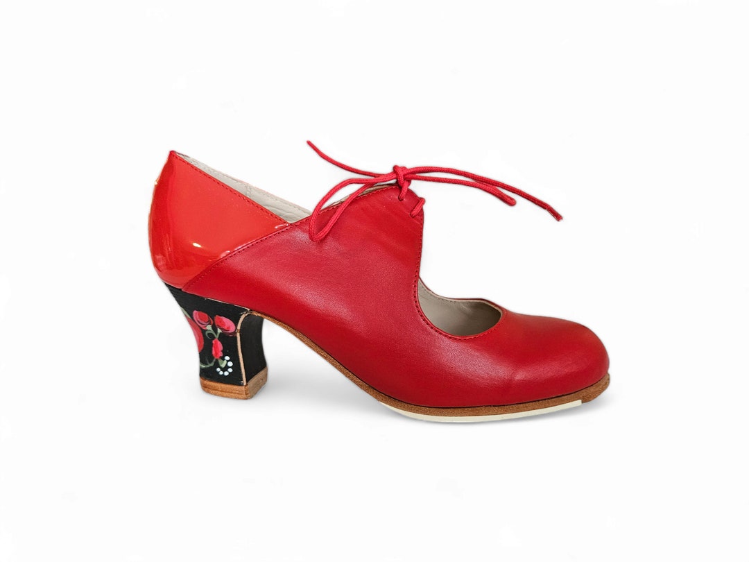 Flamenco Shoes Professionals Brand ARTY Red Leather Choose Your Size - Etsy