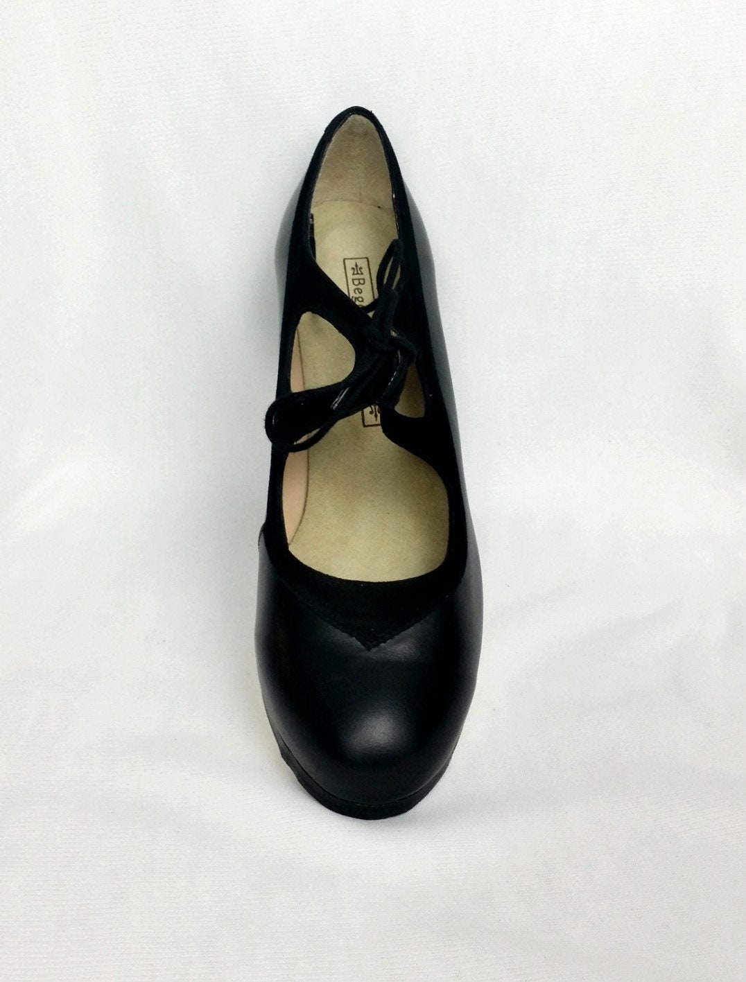 Flamenco Shoes Professionals Brand New Candor Black Leather Suede ...