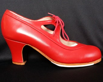 Flamenco Shoes Professionals Brand New Candor Black Leather | Etsy