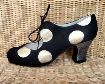 Flamenco Shoes Professionals Brand New Candor Black Leather - Etsy