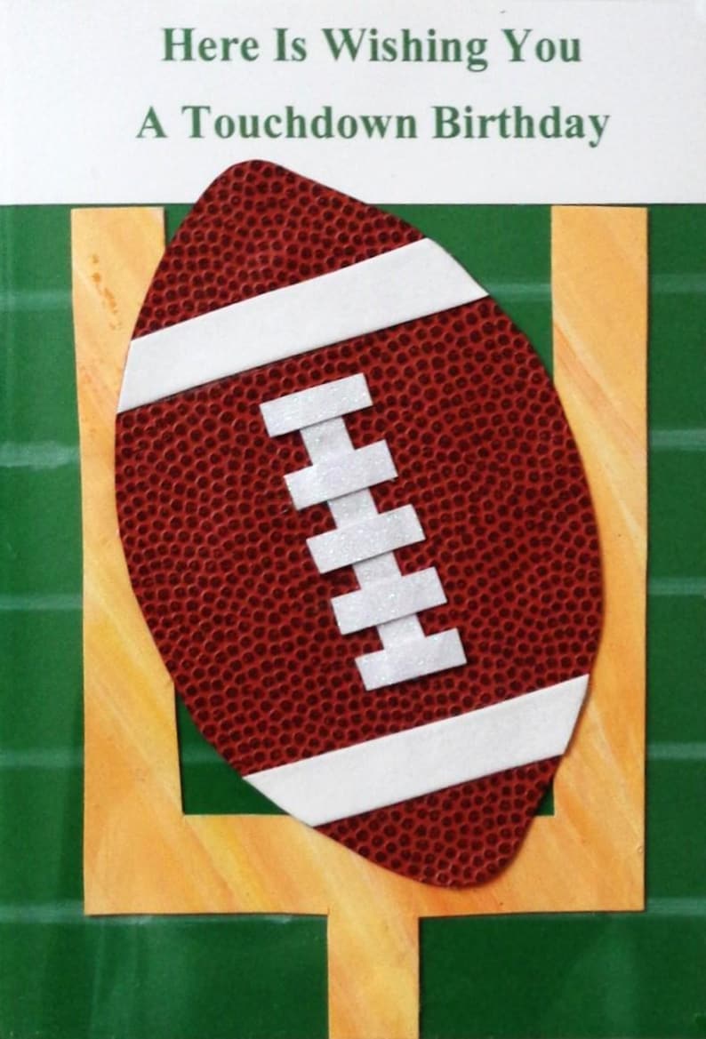 3D Football Birthday Card With (A Game on Theme) - Etsy