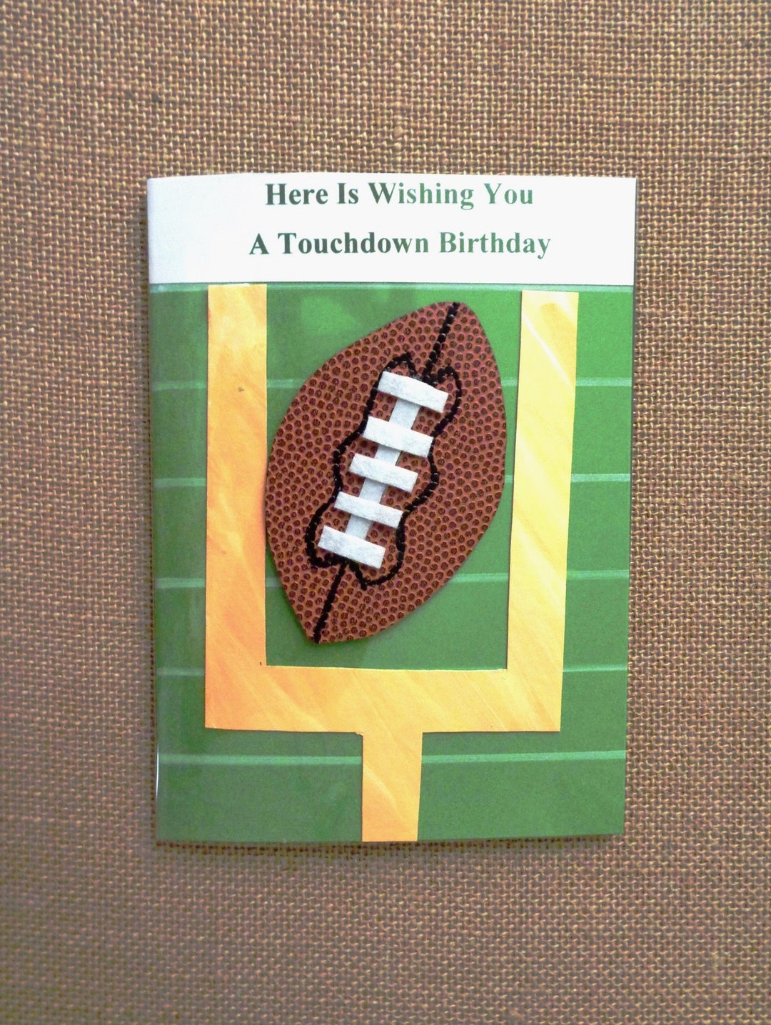 Here is Wishing You A Touchdown Birthday is A 5x7-inch Card - Etsy