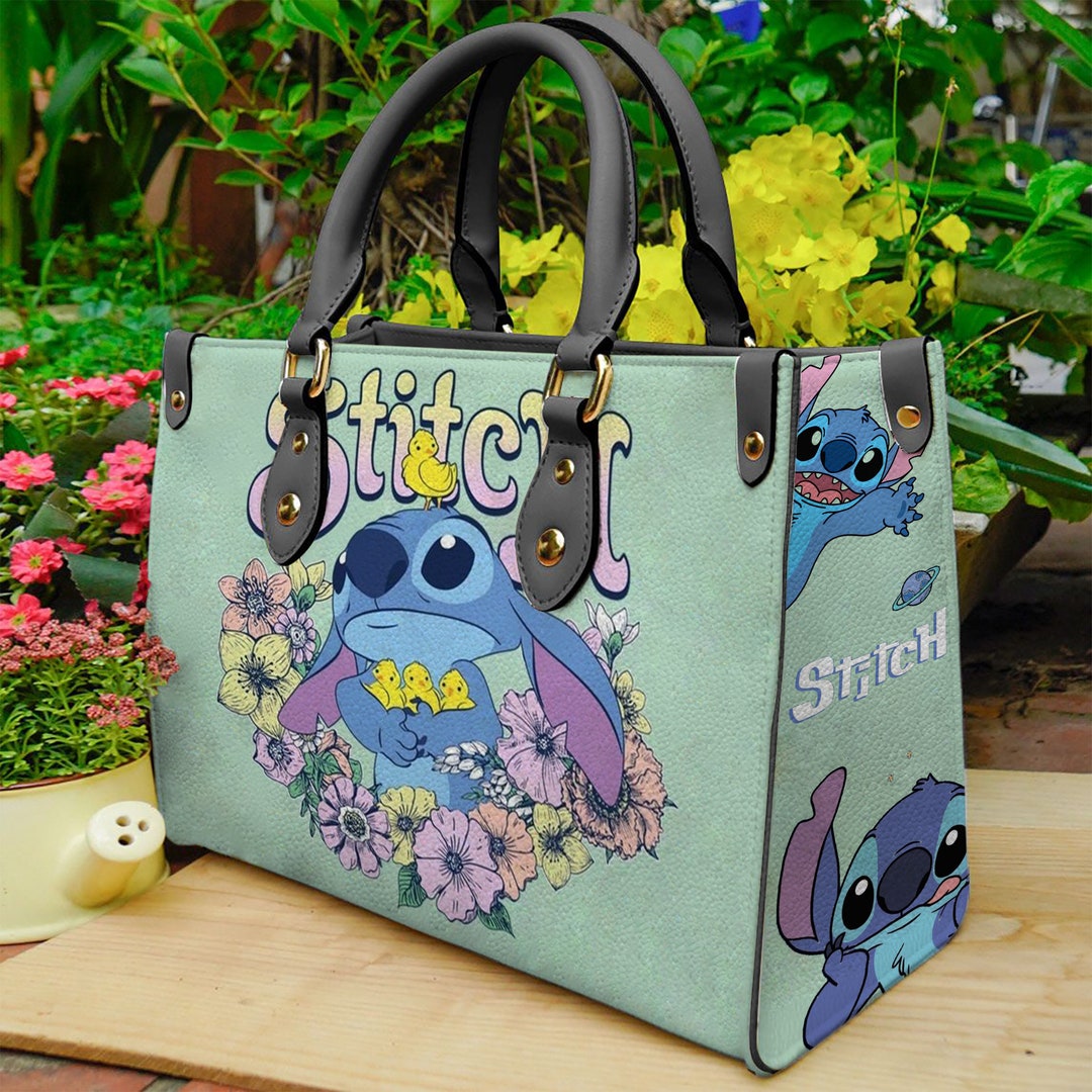 Stitch Leather Handbag, Stitch Love Women Bag, Custom Purse Wallet ...