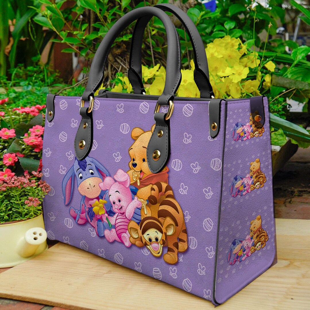 Winnie Pooh Eeyore Tigger Piglet Leather Handbag, Winnie Pooh Friends ...
