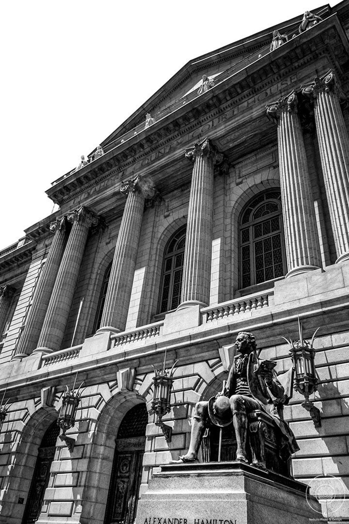 Cleveland Court House Photography Print Black and White Photo ...