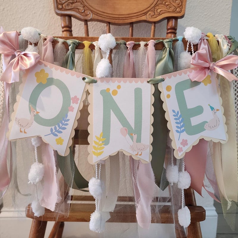 High Chair Goose Banner - Etsy