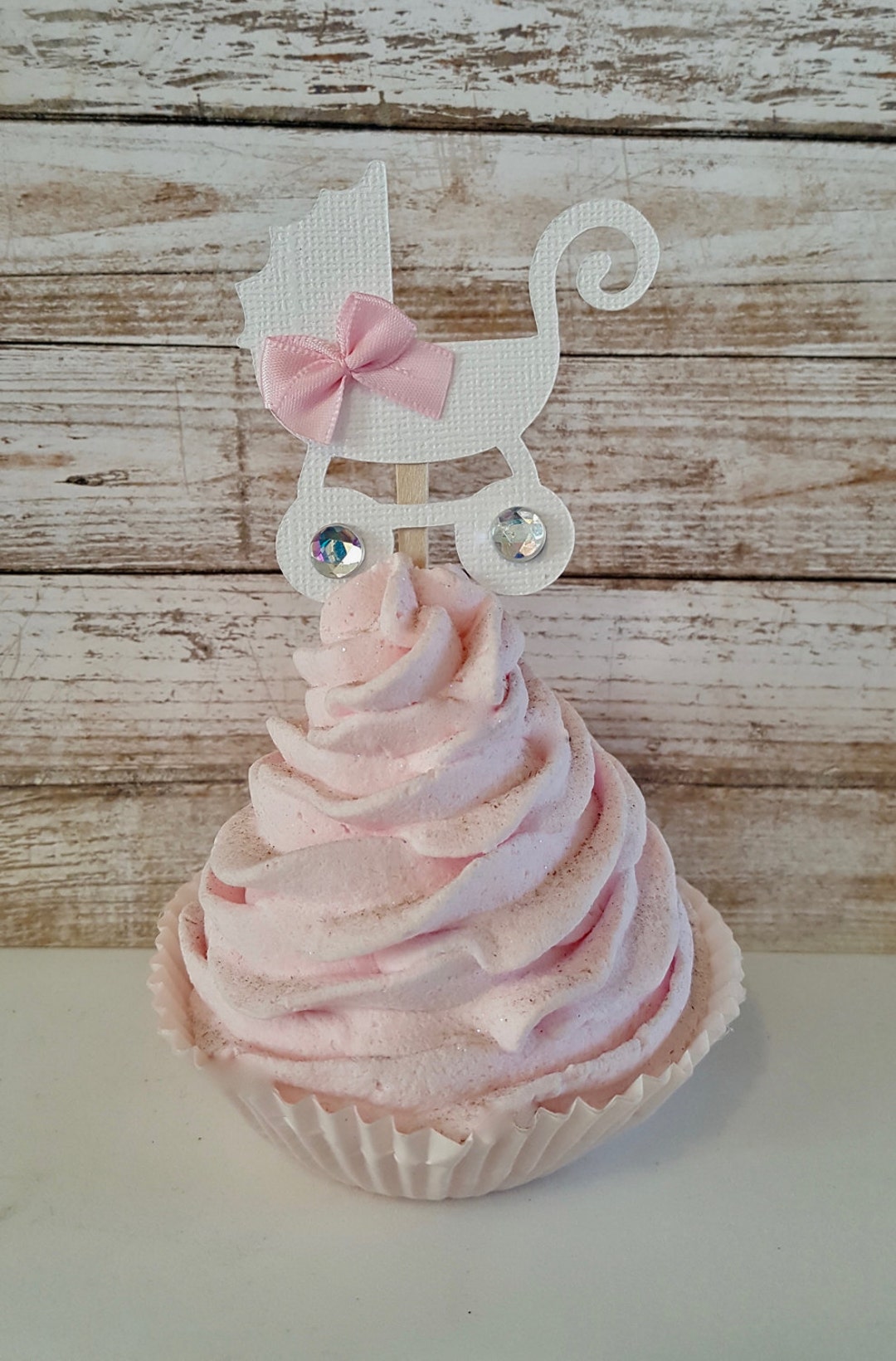Stroller Cupcake Toppers: Baby Shower Decorations, Set of 12 - Etsy