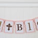 God Bless Banner, Pink and Gold, Pink and Silver, Girl Baptism Banner ...