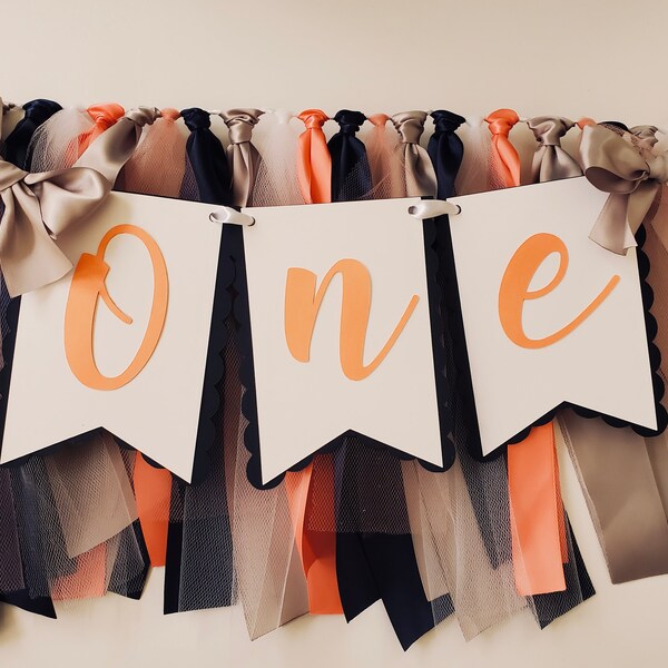 Navy and Coral - Etsy