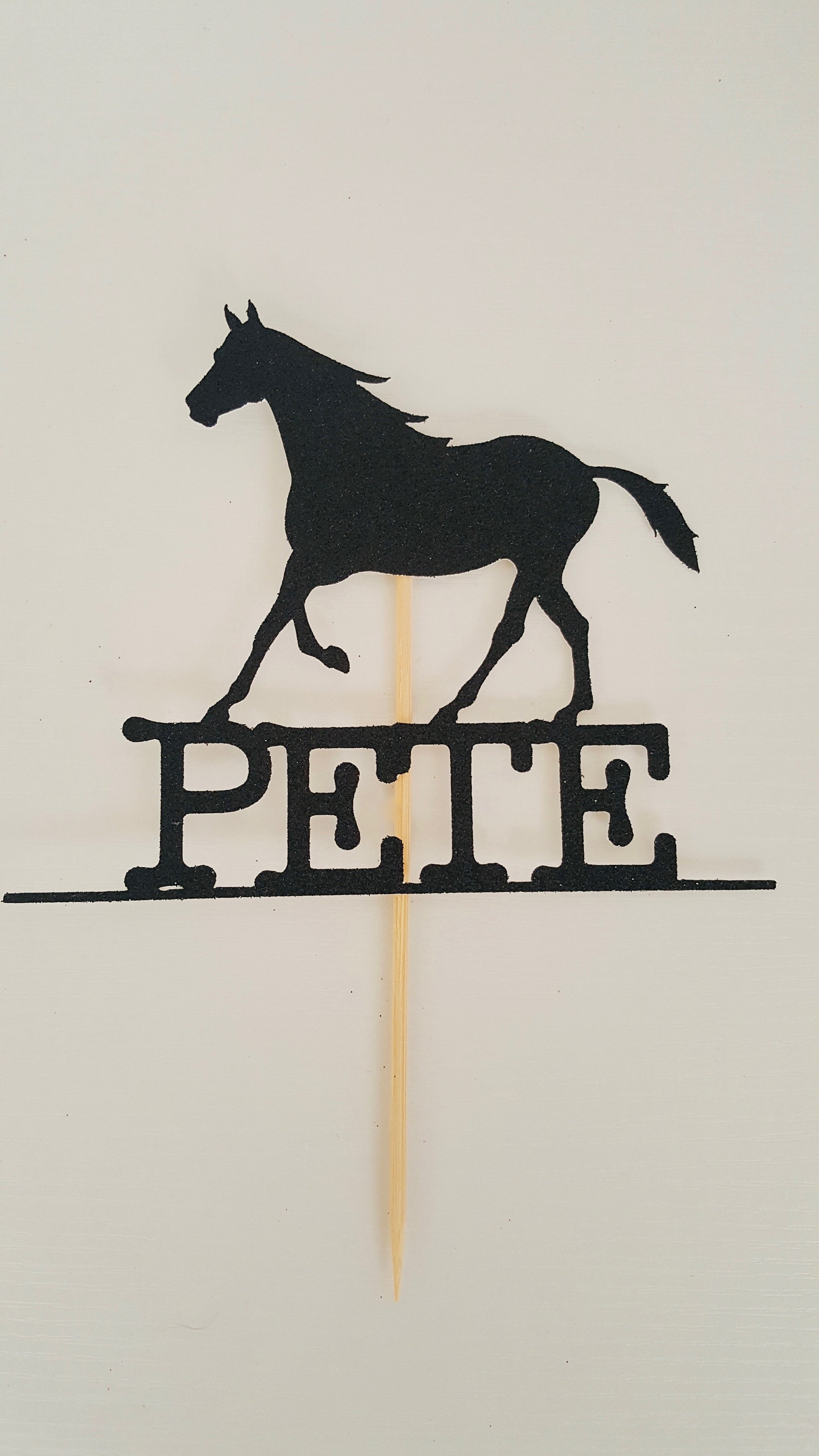 Topper de pastel de caballo. Decoración personalizada de - Etsy México
