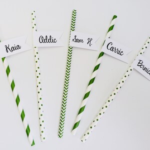 Personalized Name Straws. Set of 10. Custom Name Straws. Party ...