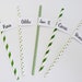 Personalized Name Straws. Set of 10. Custom Name Straws. Party - Etsy