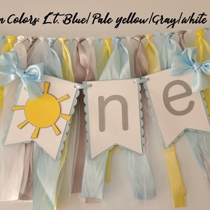 Sunshine High Chair Banner. ONE Banner. Sun Garland. You Are My ...