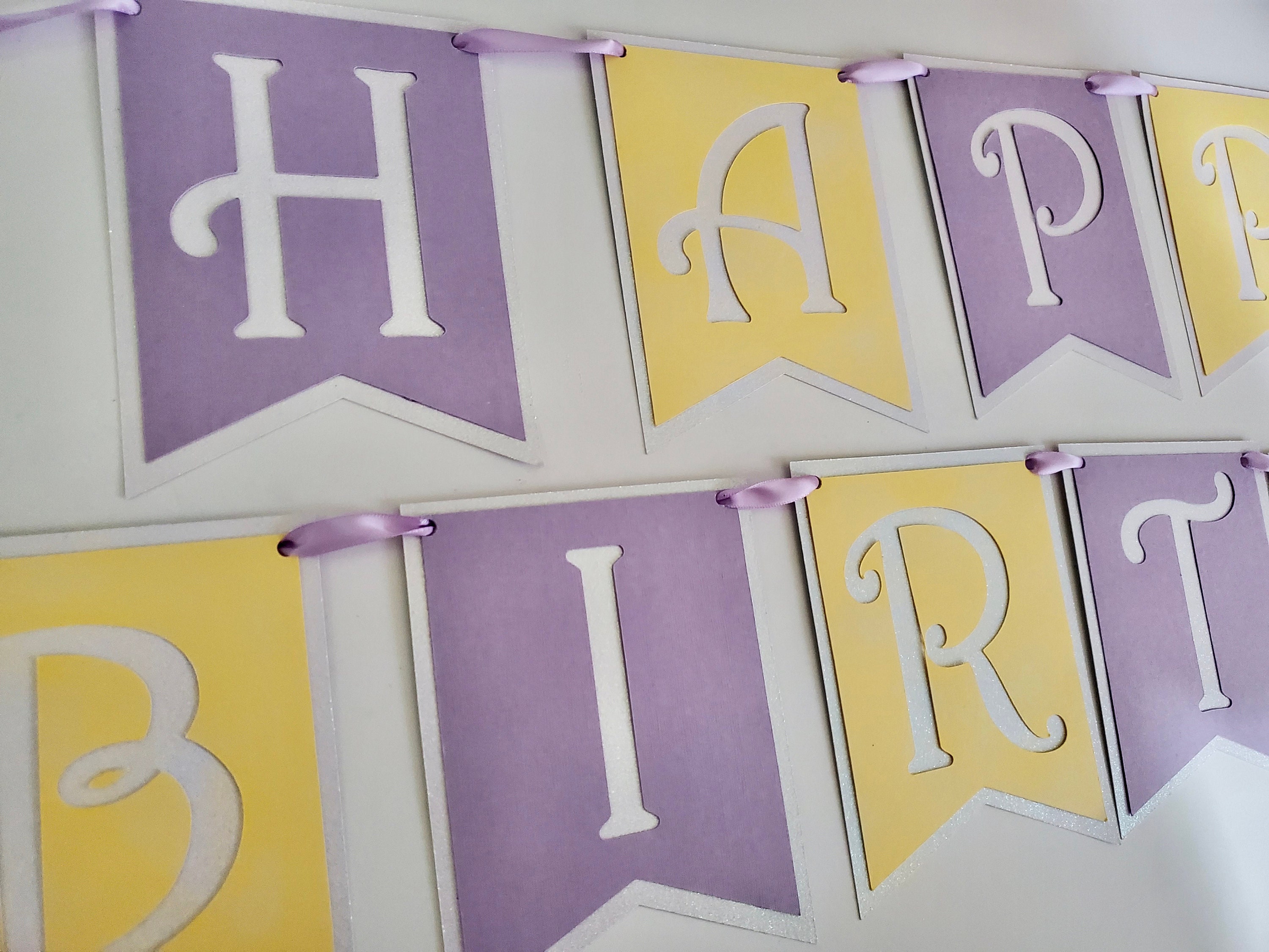 Pastel Birthday Banner. Rainbow Garland. Pastel Rainbow Party - Etsy