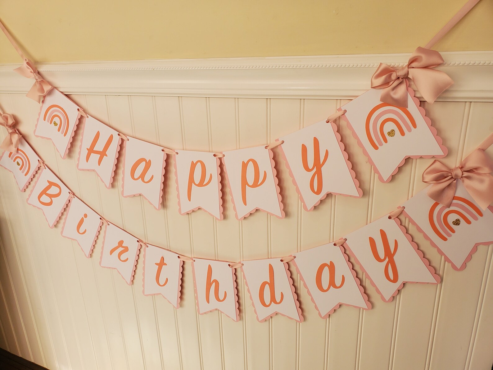 Boho Rainbow Banner. Boho Happy Birthday Garland. Boho Rainbow | Etsy