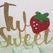 Two Sweet Cake Topper. Strawberry Cake Topper. Smash Cake - Etsy