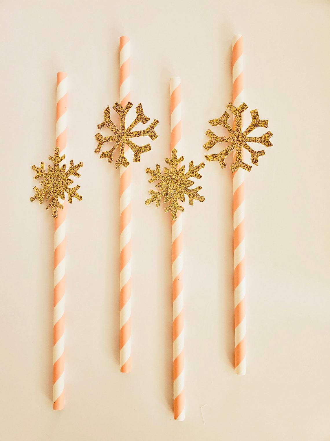 Winter Onederland Snowflake Straws Paper Straws Decorations - Etsy
