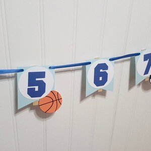 All Star Photo Banner. 12 Month Banner. Sports Garland. Sports Party ...