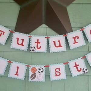 Future All Star Banner. Baby Shower Sports Banner. Custom Colors. - Etsy